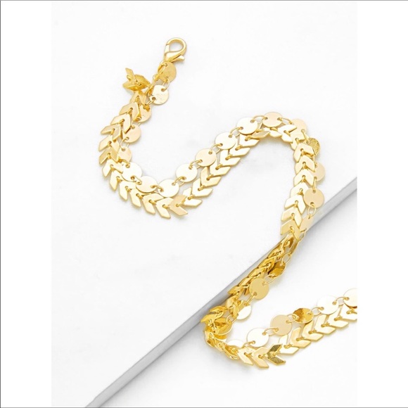 Jewelry | Gold Coin Chain And Arrow Chain Necklace | Poshmark
